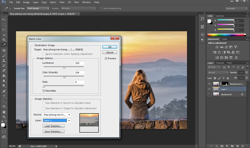 4 simple ways to change background in Photoshop